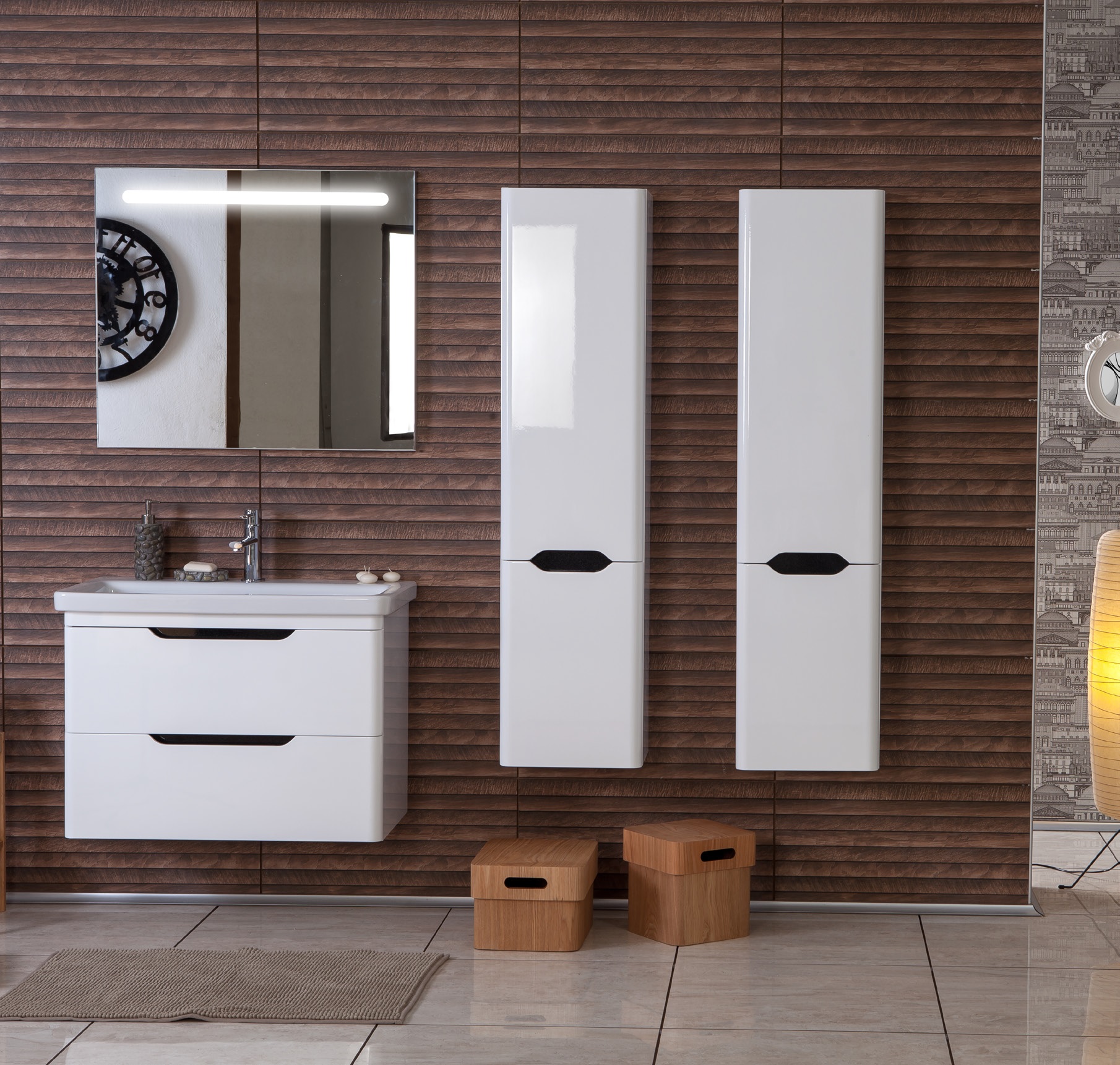 Banyo Dolabı Badella Belen 80 V1 - Sorunuz + KDV