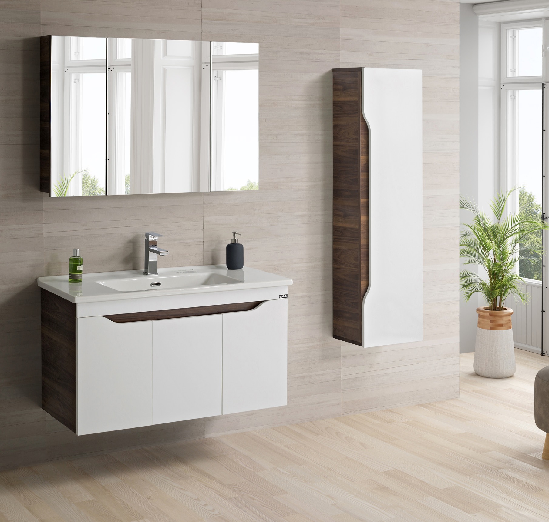 Banyo Dolabı Badella Smile 100 D1 C1 - Sorunuz + KDV